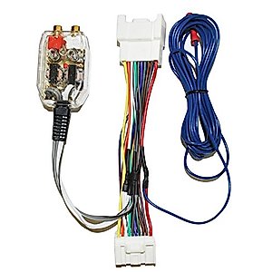 Factory Radio Stereo Amplifier Sub Interface Wire Harness + Inline Converter Compatible with Mitsubishi
