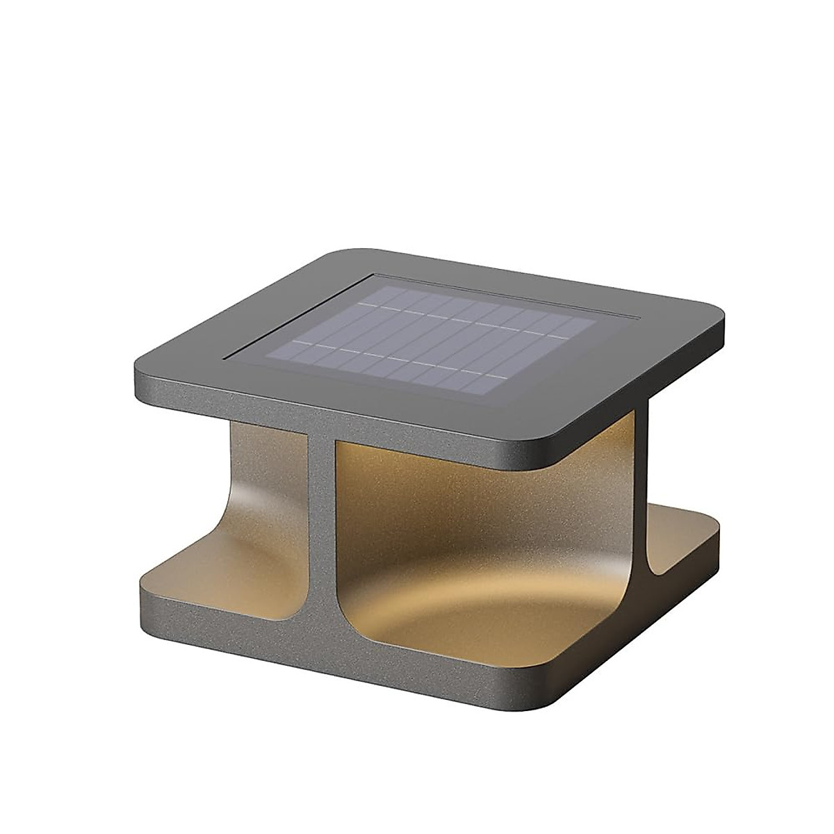 VELLOW Solar Post Lights European -Style Simplicity Outdoor Stigma Lamps 3000K Solar Power Led Exterior Column Lamp Waterproof Post Cap Light Decontorations Landscape Lighting for Patio Porch Railing