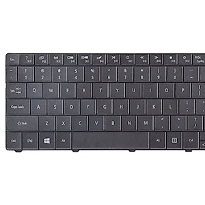 SUNMALL Keyboard Replacement Compatible with Gateway NE51B NE522 NE722 NV570P NE56 NE56R NE71B NE56R48u NE56R41u NE56R42u NE56R43u NE56R45u NE56R31U NE56R34U Series Laptop Black US Layout