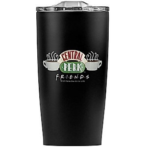 Friends Central Perk Coffee Logo Stainless Steel Tumbler 20 oz Coffee Travel Mug/Cup, Vacuum Insulated & Double Wall with Leakproof Sliding Lid