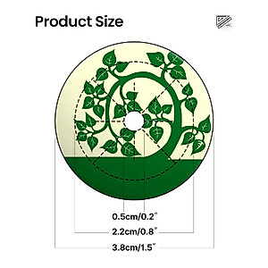 iDOO 102Pcs Seed Pot Labels Sticker, PVC Round Peel and Stick Hydroponic Garden Label, Plant Grow Basket Label