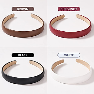 Rtinsd Leopard Print Headbands for Women 2cm Wide Non-slip Cheetah Fashion Leather Hair Bands, Cute Hair Accessories for Girls,8 Pcs Multicolor