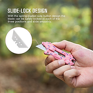 OKNIFE Otacle EDC Retractable Utility Knife (Pink)