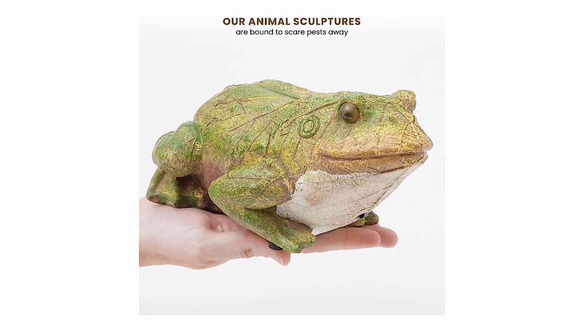 Frog Motion Sensor Statue - Fun Garden Decor