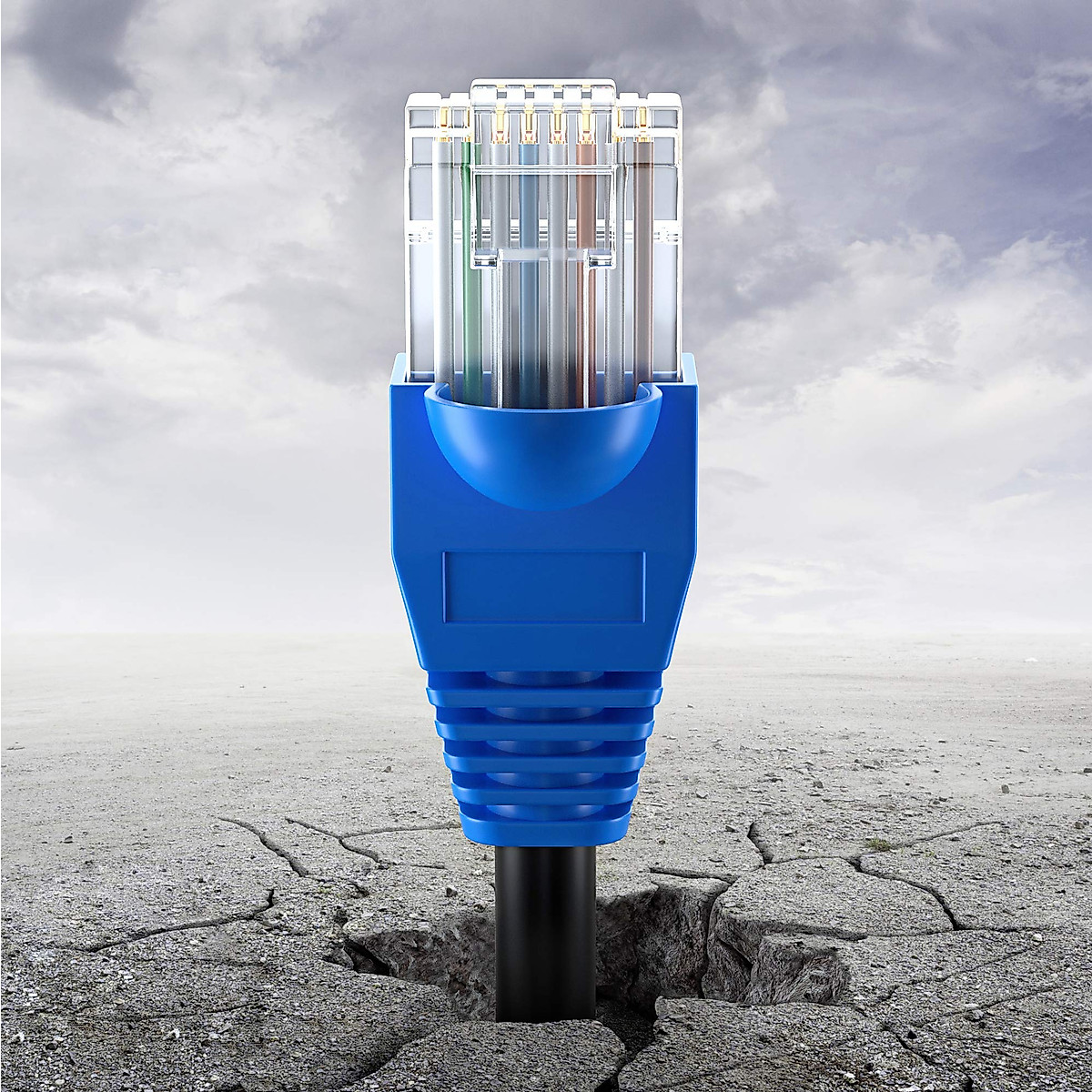 Maximm Ethernet Cable Outdoor Cat6 Heavy Duty Cord 150 ft - Black - Zero Lag Pure Copper, Waterproof Internet Cables Suitable for Direct Burial Installations.