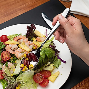 Restaurantware Sovereign 7.8 Inch Table Spoons 2 Heavy-Duty Dinner Spoons - 18/10 Stainless Steel Tableware Dishwashable Sturdy Eating Spoons Appetizer Spoons For Homes Or Restaurants