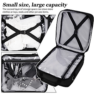 TUSIASC Storage Box with Lock,Game Toy Storage Bags,Toy Box Organizer Portable Lock Box for Personal Items