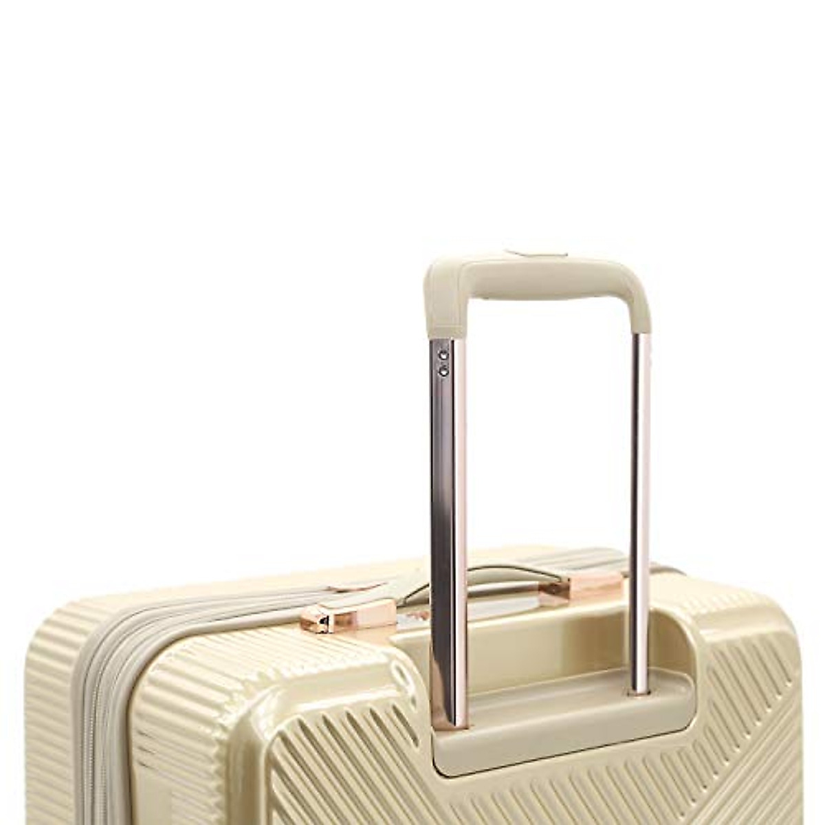 kensie Women's Dawn Hardside Spinner Luggage, Pale Gold, 3-Piece Set (20/24/28)