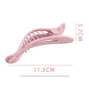 6PCS Hair Claws Clips No Slip Strong Hair Clips Teeth Curve Durable Alligator Duck Bill Jaw Clips Hair Styling Accessories (01)