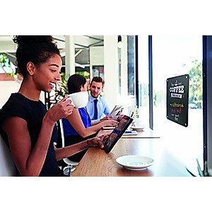 American Metalcraft PFW2736BL Suction Cup Chalkboard, Double-Sided, 16" Dia., 1-1/2" H