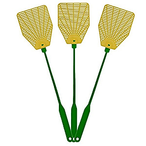 OFXDD Fly Swatter, Long Fly Swatter Pack, Fly Swatter Heavy Duty, Triangular, Random Color (3 Pack)