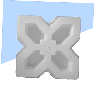 Happyyami Plastic Floor Mold Concrete Paving Mold molds Garden Paving Mold Pavement Mold molding Cement Floor Tile Mold Cement Brick Mold DIY Maker Paving Mould Paving Bricks White Stepping