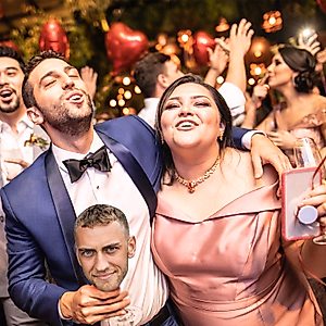 20Pc,Fun Face Cutout Decorations Heads Cardboard Face Cutout,OXYEFEI Punchable Face On A Stick Party Decorations for Birthday Graduation Wedding Bachelorette Party