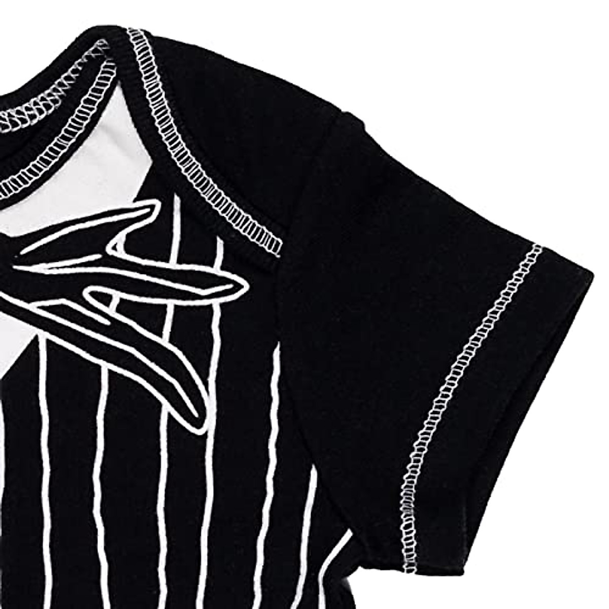 Disney Nightmare Before Christmas Jack Skellington Newborn Baby Boys Cosplay Bodysuit and Hat Newborn