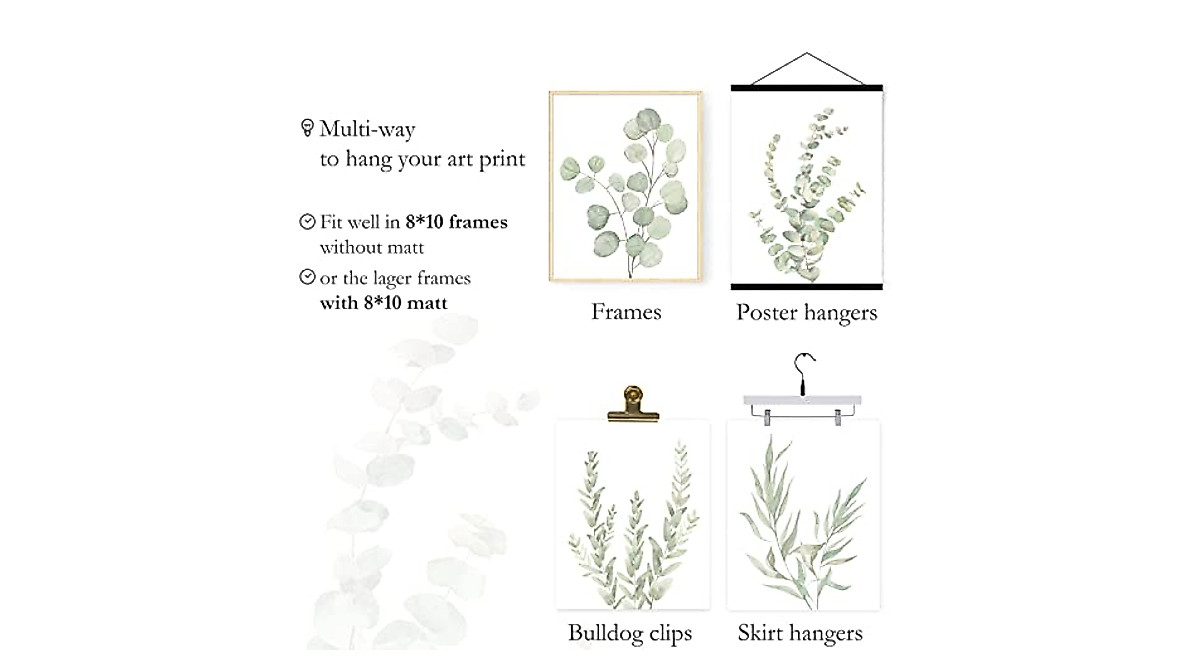 Shop Howwii Botanical Wall Art Prints – Unframed Boho Green Decor