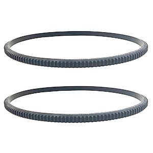 Missiscily Set of 2, 954-0430C Auger Drive Belt Fits MTD Cub Cadet 954-0430 754-0430 954-0430A 754-0430A Snow Blowers