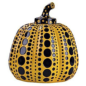 JSMY Cestbon Sculpture Decoration Statue Kusama Yayoi Pumpkin Artists Modern Sculpture Dot Art Home Decor Accessories Office Art Wedding Statue,Gold