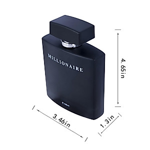 Perfume&Beauty Perfume Eau de Parfume for Men, 3.4 oz Spray Parfume for Men 100 ML- Black Millionaire