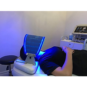 Hydraskincare LED Light Therapy Facial T-r-eatment Facial Skin Care Mask Skin R-e-juvenation Photon Device For Face Black Spot Remover A-cne Reduction beauty tool, Blue