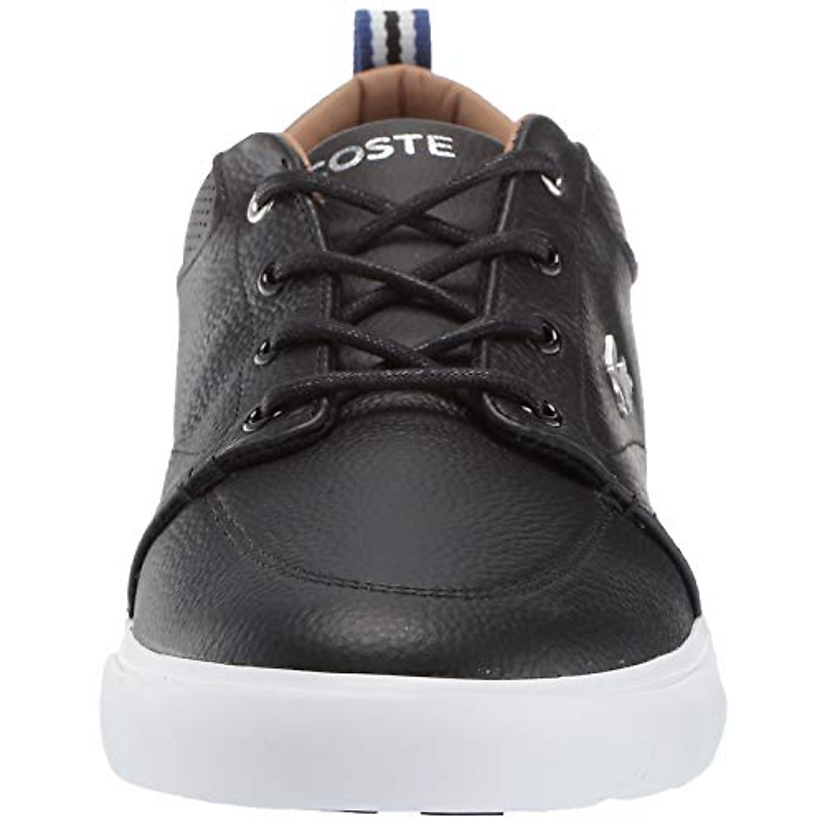 Lacoste Men's Bayliss Sneaker, Black//White, 10.5 Medium US