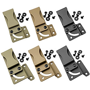 JzcsdkSIL KYDEX Sheath Waist Clip Scabbard Clip Sheath Accessories Outdoor Carry KYDEX Sheath Tool K Sheath Waist Clip With Screws Screws