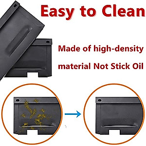 GasSaf 5022 Wind Guards for Blackstone 22" Griddle and Other Griddle, Set of 4 PCS Black Durable Windproof Wind Screen for Outdoor Cooking