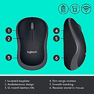 Logitech MK270 Wireless Keyboard and Mouse Combo — Keyboard and Mouse Included