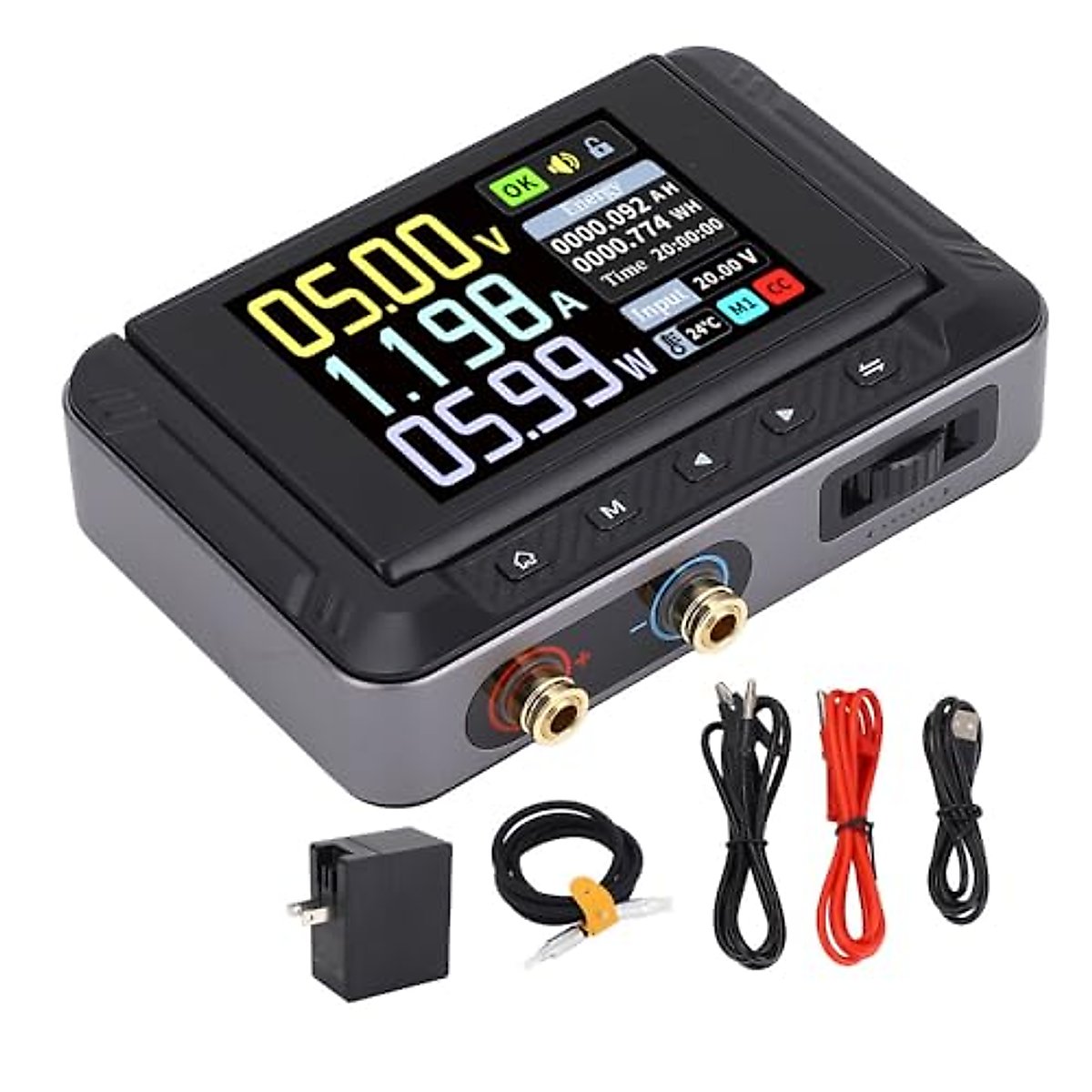 CNC Adjustable Digital Display Portable Switching Power Supply Regulator 30V 5A Output for Maintenance Workbench (US Plug)