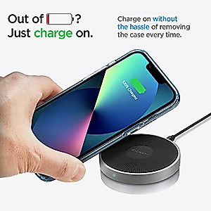 Spigen Ultra Hybrid S [Anti-Yellowing Technology] Designed for iPhone 13 Case (2021) - Crystal Clear