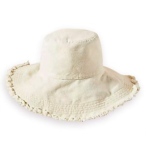 HZEYN Bucket Hats for Women Wide Brim Summer Travel Packable Cotton Bucket Beach Sun Hat UPF 50+ (Beige)