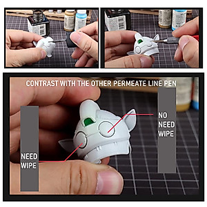 ANSAI Permeation Pen Panel Line Hobby Military Model Modeler Painting Tools