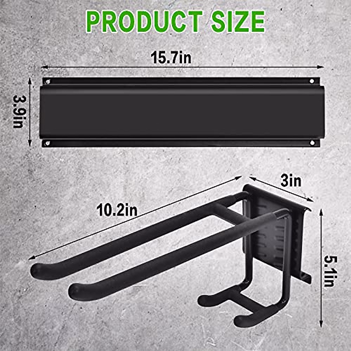 MENGXIANG Ski Wall Rack 6 Pairs of Ski Storage Rack Wall Mount Snowboard Rack for Home and Garage Skiing Storage Mount Holds Up to 300lbs