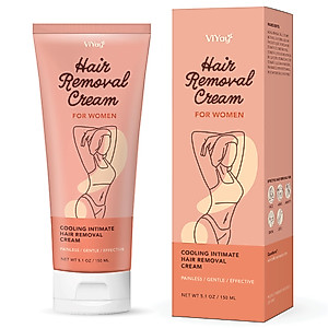 Hair Removal Cream for Women, Intimate Hair Removal Cream, Hair Removal Cream Sensitive Skin, Private Hair Removal Cream For Public Hair, Hair Remover Cream, Depilatory Cream for Pubic Hair, Body & Bikini Hair Removal Cream, For All Skin Types,150ml