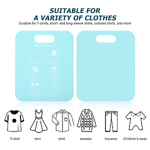Cabilock 2pcs Shirt Packing Board Clothes Folding Tool Garment Folding Accessories
