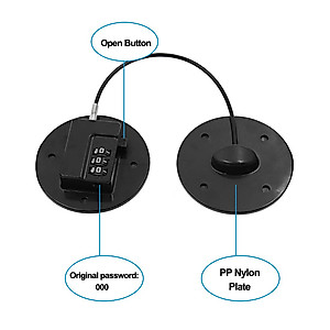 BokWin Refrigerator Combination Lock, Refrigerator Child Lock, Freezer Door Lock, Strong Adhesive Coded Lock Fridge Safety Lock Children File Drawer Cupboard Lock, No Keys Needed - Just Stick It