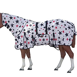 HILASON 78 Inches Horse Fly Sheet Ultra Violet Rays Protect Mesh Bug Mosquito Summer Spring | Fly Sheet | Horse Turnout Sheet | Fly Sheet for Horses | Bug and Mosquito Protection | Fly Sheet for Horse