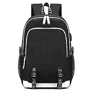 ISaikoy Casual Canvas Backpack Bookbag Daypack School Bag Shoulder Bag Color Q35
