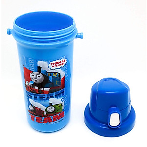 オーエスケー OSK SC-600B Thomas the Tank Engine Mug Bottle, Direct Drinking Water Bottle, 20.3 fl oz (600 ml), One-Touch Open, Wide Mouth, Made in Japan