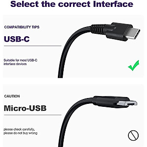 Jantoy AC Adapter Charger for Sony SRS-XB43 SRS-XB33 Charger USB-C 5V 3A