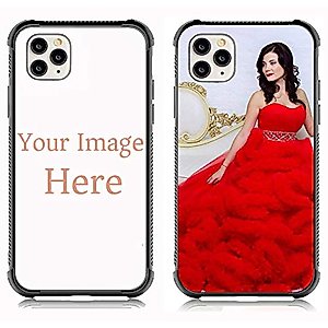 Personalized Custom Phone Case for Apple iPhone 12/12 Pro - Design Your Own Customized Custom Picture Photo Case Make Your Own Case Black