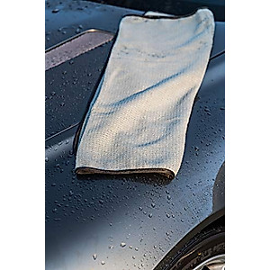 303 Products Waffle Weave Drying Towel - Premium and Ultra Absorbent - Safely Dries Paint Without Scratching - Perfect for Use After Car Wash, 1 Pack (39015)