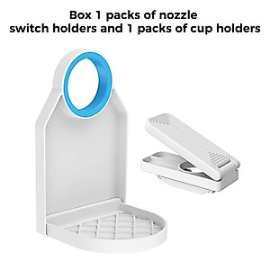 KMOUANTS Laundry Detergent Dispenser Cup Holder,Nozzle Upgraded Labor-Saving Switch Easily No More runny or Messy Laundry Detergent, Laundry Cup Holder and drip Tray Room Organization and Storage