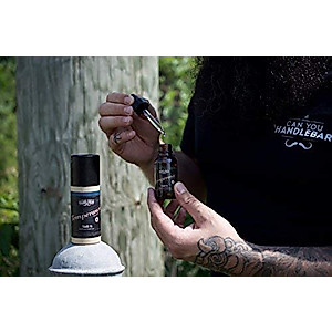 Can You Handlebar Beard Oil for Men, Natural Beard Care Conditioner Moisturizer Softener Grooming Product, Fragrance-Free Unscented, 1oz Dropper Bottle