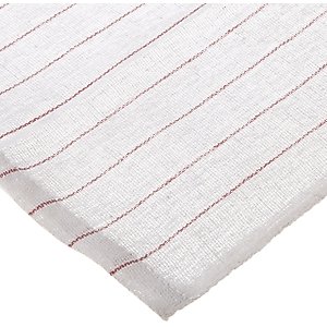 Chef Revival 702GT Cotton Glass Polishing Towel with Red Pinstripe, 29" Length x 16" Width (Pack of 12)
