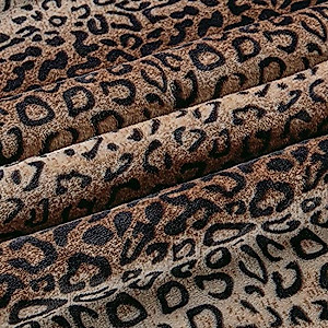 softan Fleece Leopard Print Throw Blanket for Sofa Sofa Bed Couch Travel Camping Lightweight Super Soft Ultra Luxurious Plush Cheetah Throw Flannel Blankets 50"×60"