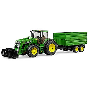 John Deere Tractor 7930 w. frontl. and Tipping Trailer
