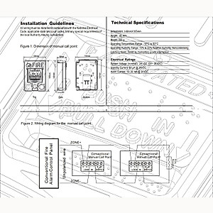 Tokatuker Emergency Alarm Station with Key Conventional Dual Action Manual Call Point Pull Fire Alarm Panic Button SOS Switch for Alarm Siren or Panel