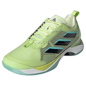 adidas Women's Avacourt Tennis Shoe, Almost Lime/Black/Pulse Lime, 8