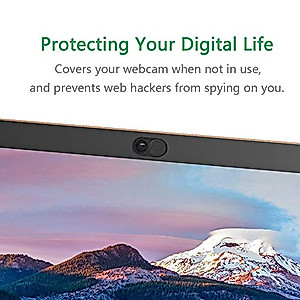 HOVTOIL 3Pcs Webcam Cover Ultra Thin Webcam Cover Camera Slider Privacy Protect Shield Compatible with Phone PC Security Cameras Cover Black