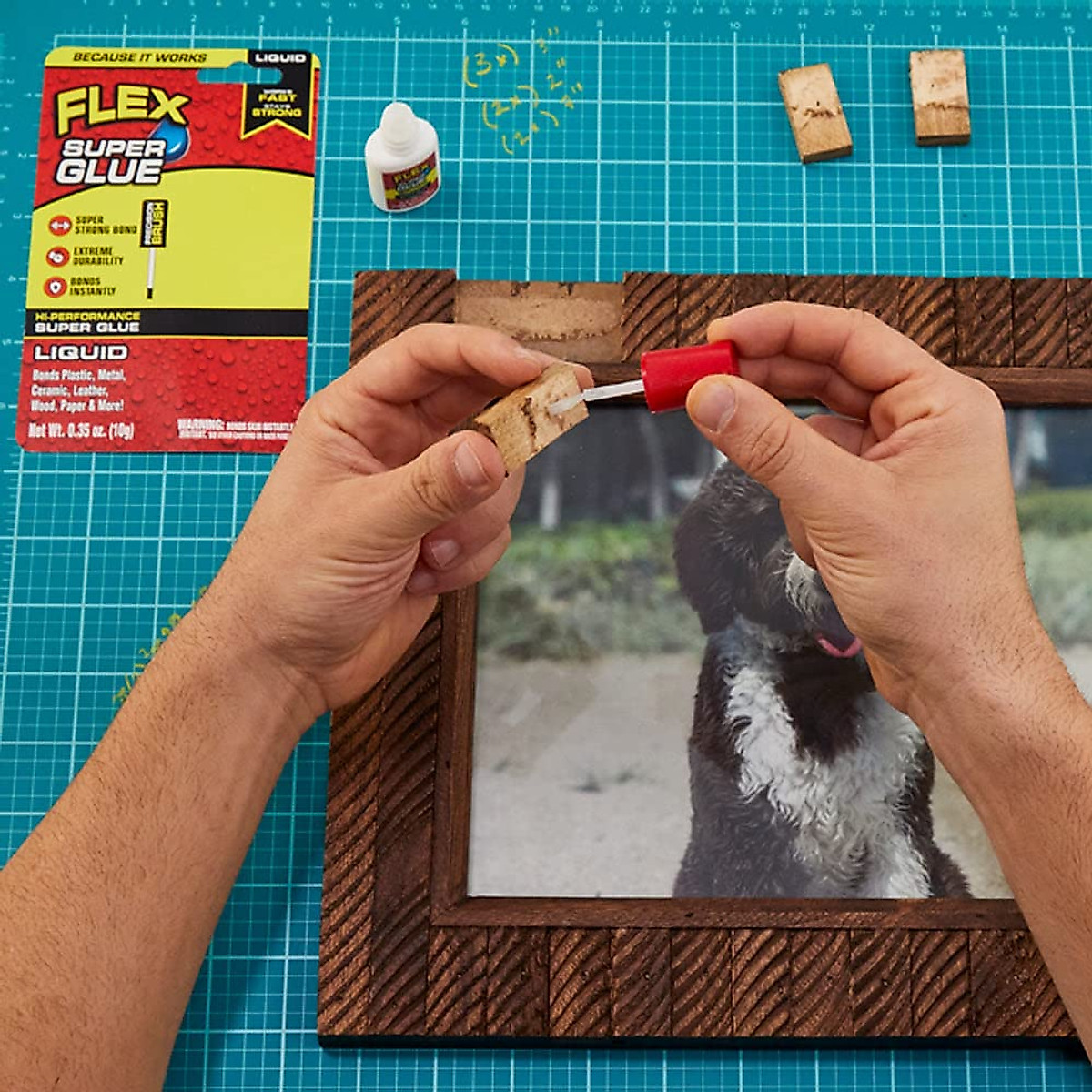 Flex Super Glue Liquid, Clear, 10 Gram Brush-On Bottle, (Pack of 1)